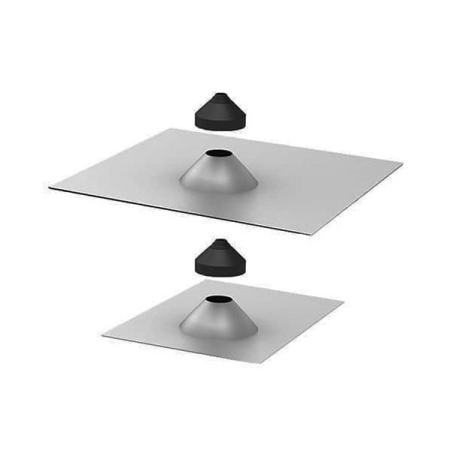 IronRidge Conduit Penetration Flashing, Tile, Mill, QMCPT-A-12 ...