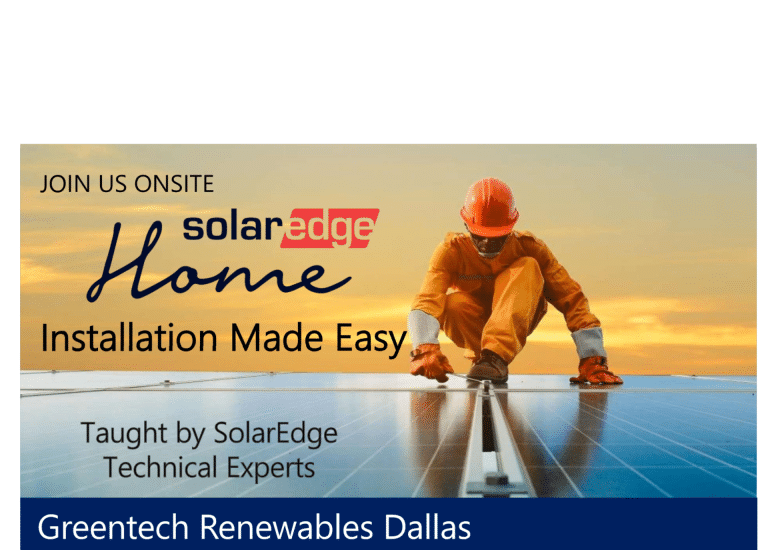 SolarEdge Training | Greentech Renewables