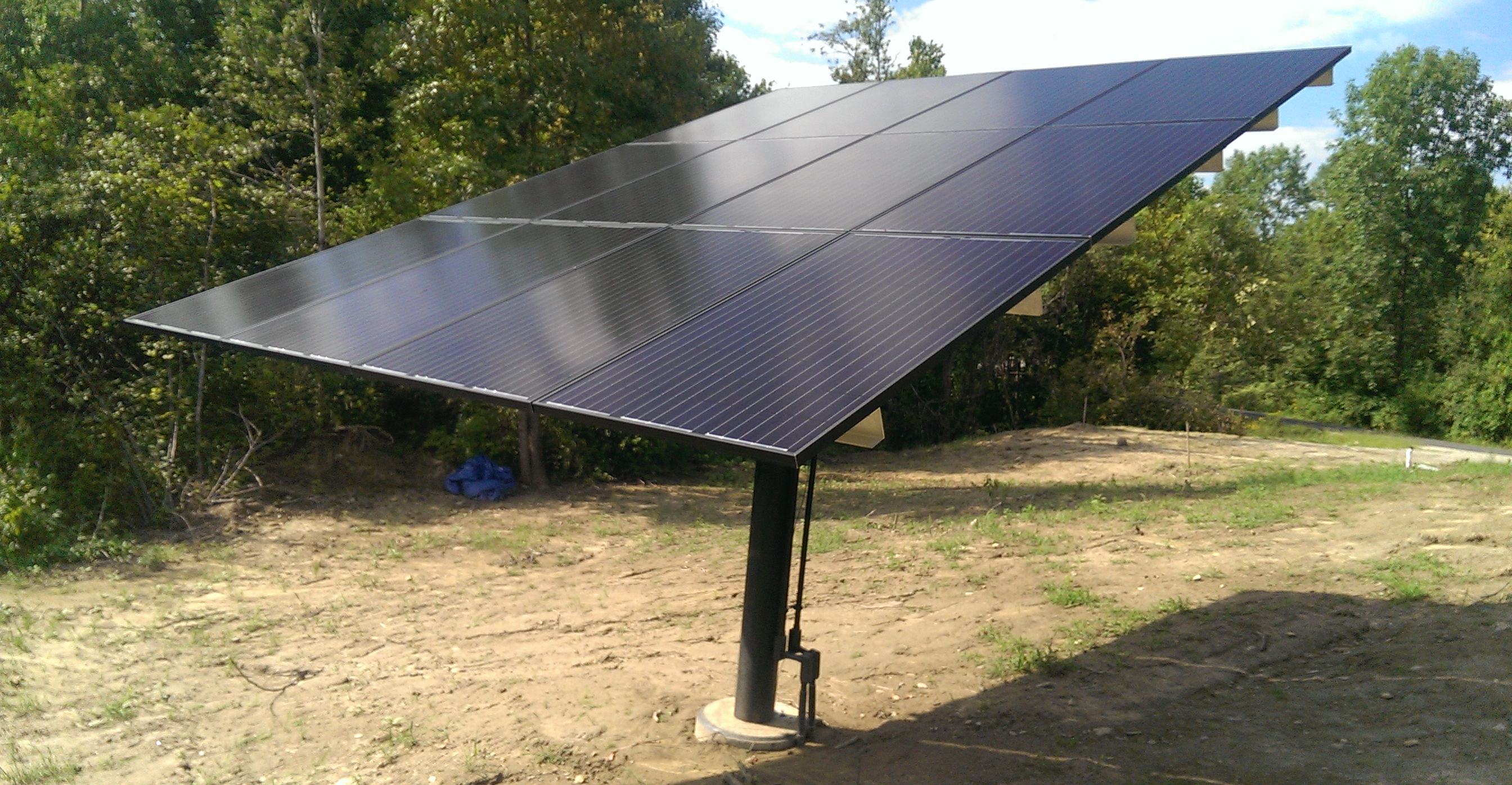 23 kW Hooksett, NH Solar Roof and Pole Mounted Array | Greentech Renewables