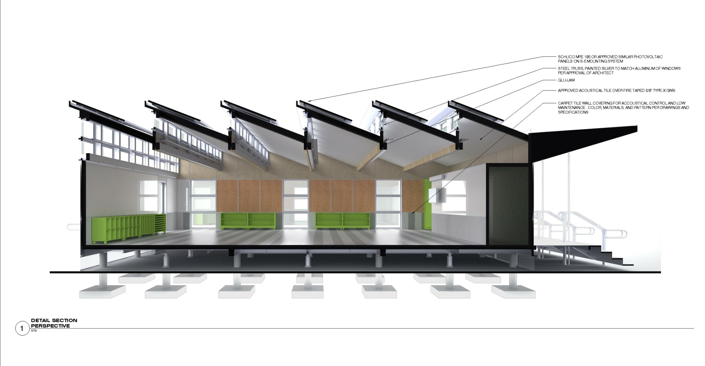 4.3 kW Energy Positive Portable Classroom | Greentech Renewables